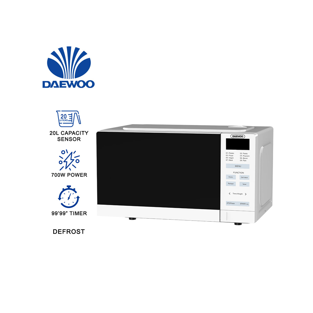 20L Automatic Microwave Oven white - Daewoo Home